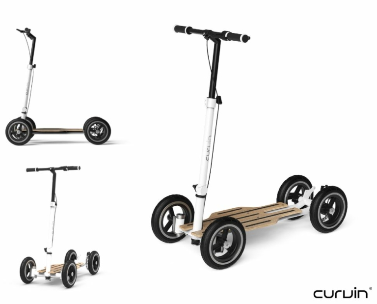 4-Rad Scooter Familie für Erwachsene und Kinder Curvin und E-Curvin ...